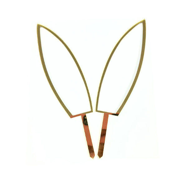 Gold Bunny Ears Cake Topper – Cake Experts